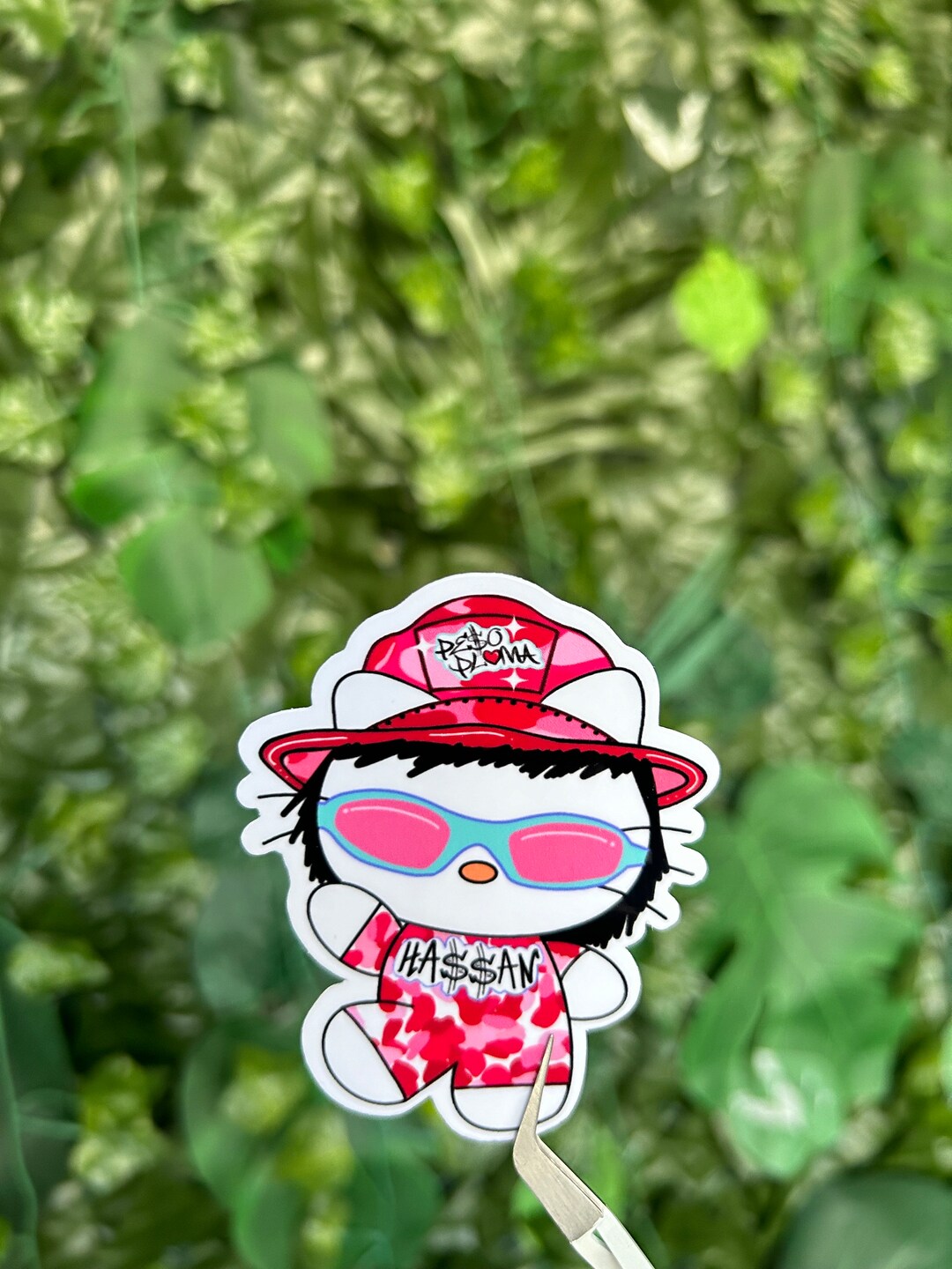 Peso Pluma Kitty Vinyl Sticker Peso Pluma Sticker Peso Pluma - Etsy