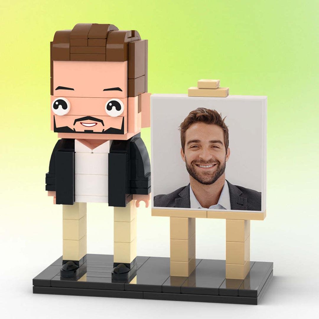 Full Body Customizable 1 Person Custom Brick With Frame Figures Small ...