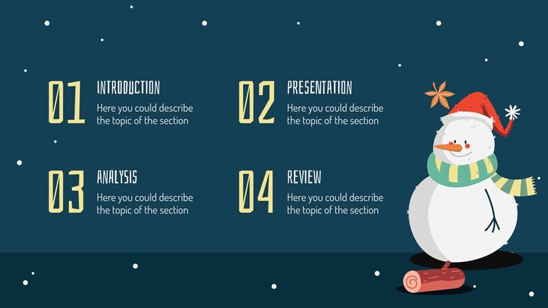 Christmas Powerpoint Template (70 Slides) - Etsy
