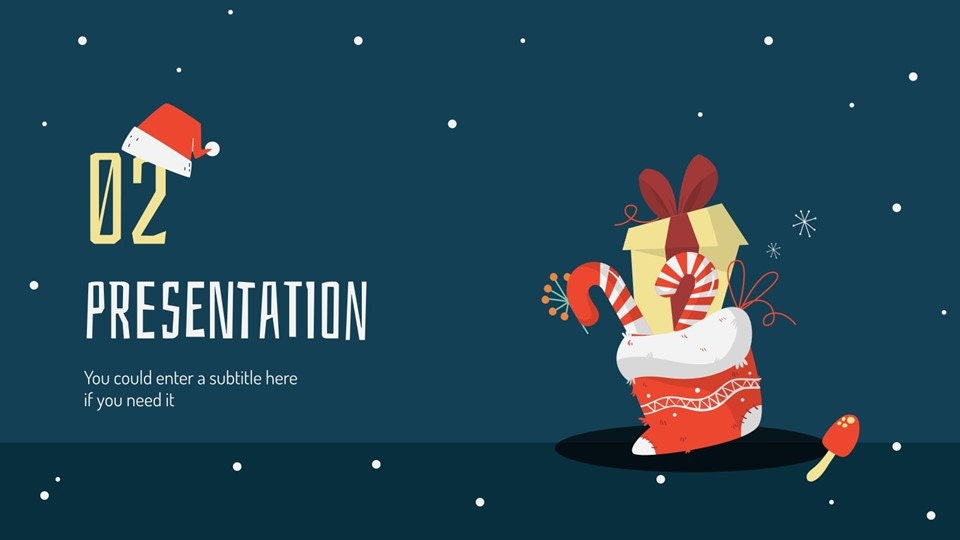 Christmas Powerpoint Template (70 Slides) - Etsy