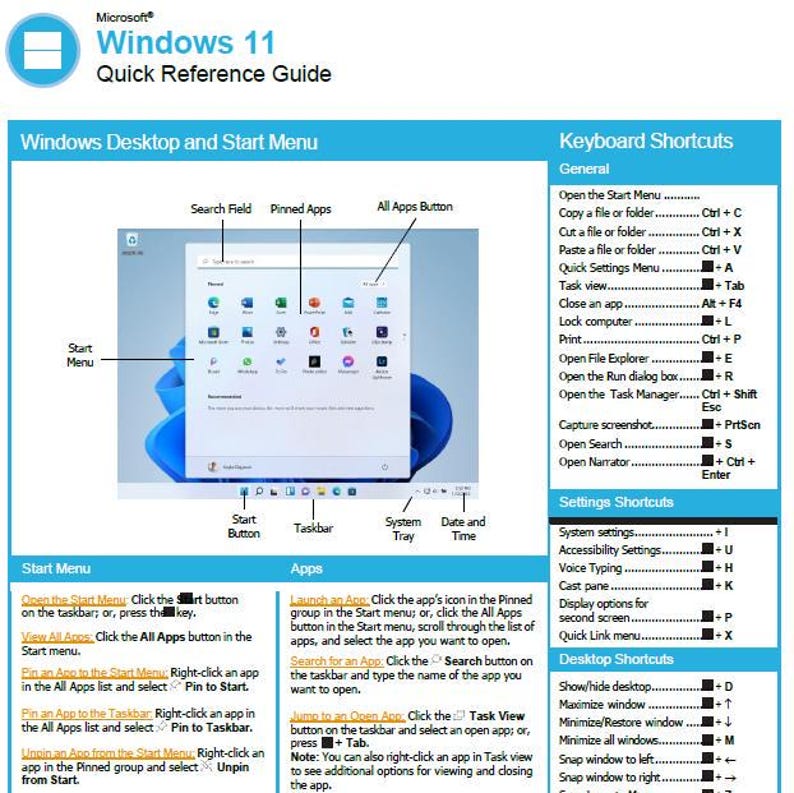 Ultimate Microsoft Office Cheat Sheet - All-in-one - Etsy