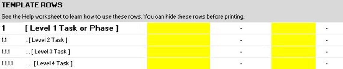 Simple Gantt Chart in Excel - Etsy