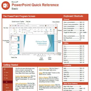 Ultimate Microsoft Office Cheat Sheet - All-in-one - Etsy