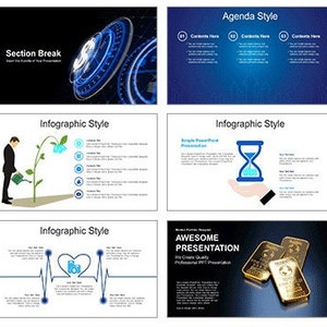 Digital Dollar Powerpoint Template (48 Slides) - Etsy