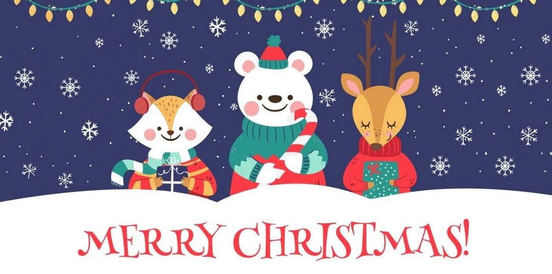 Cute Christmas Cards in Powerpoint (32 Slides) - Etsy