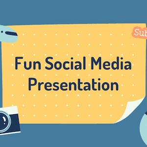 Fun Social Media Ppt Template (24 Slides) - Etsy