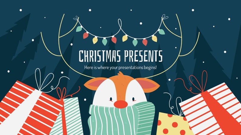 Christmas Powerpoint Template (70 Slides) - Etsy