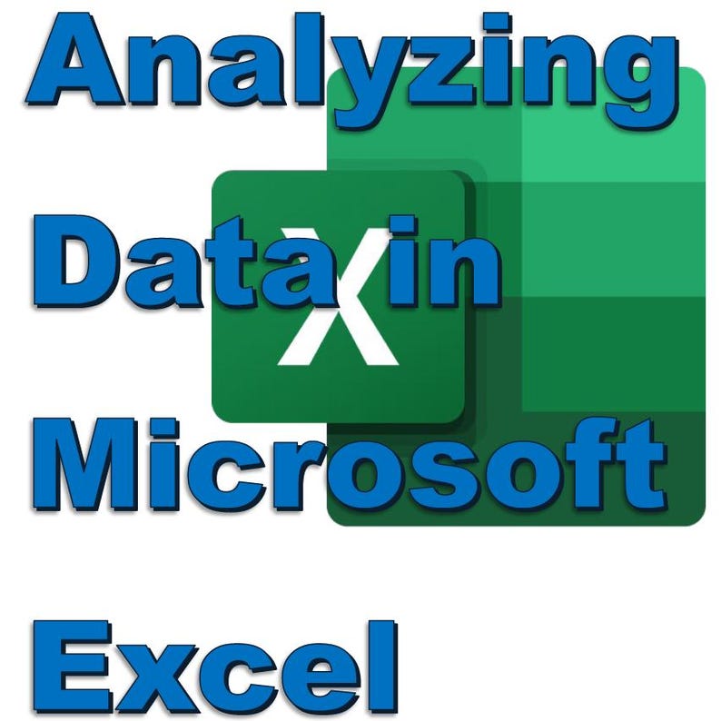 Analyzing Data in Microsoft Excel - Etsy