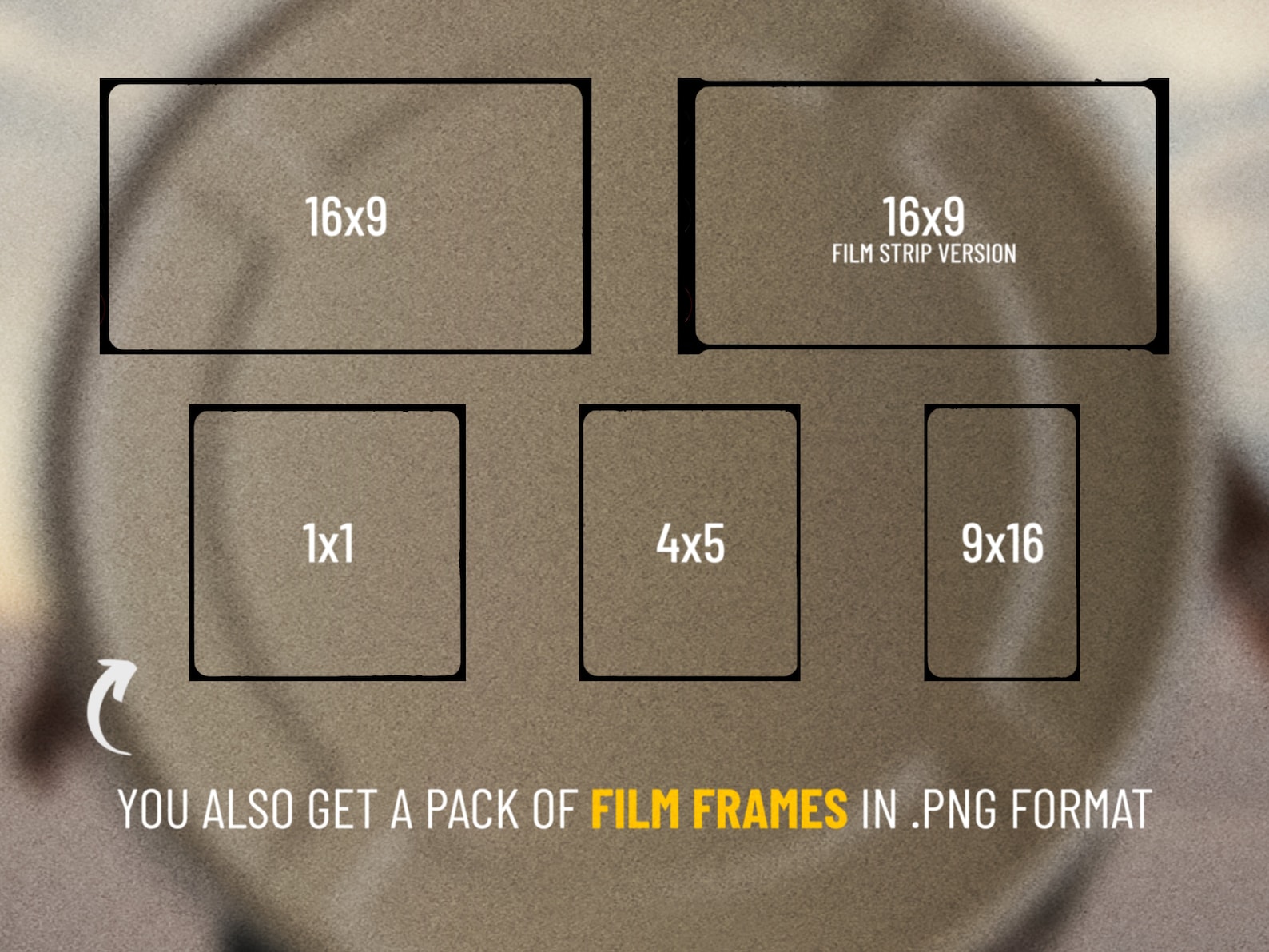 FILM GRAIN Overlays 16mm & 35mm Texture With Dust and Scratches and ...