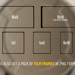 FILM GRAIN Overlays 16mm & 35mm Texture With Dust and Scratches and ...