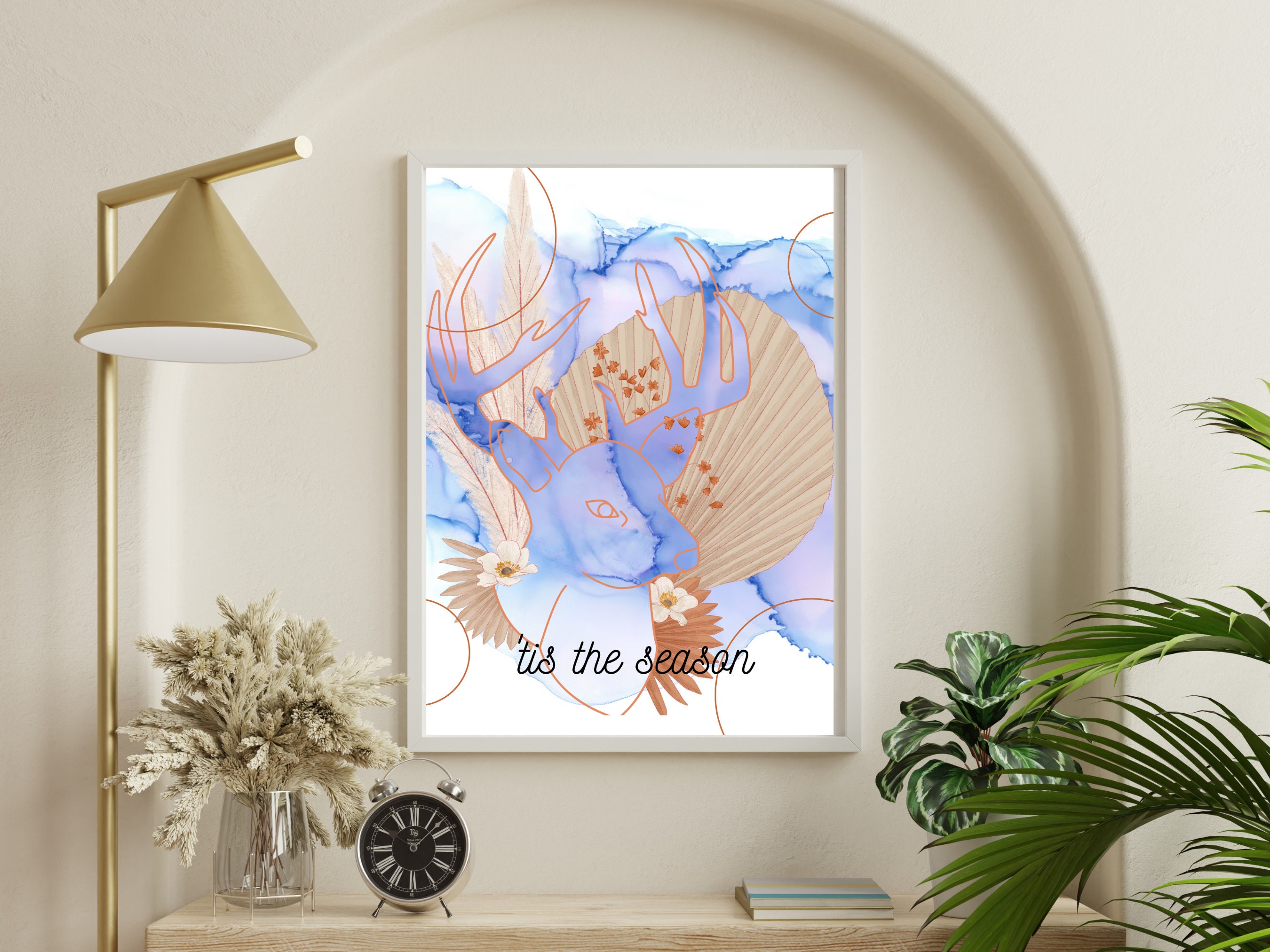 Deer Head, Blueprint, Buck, Christmas Season, High Resolution, Line ...