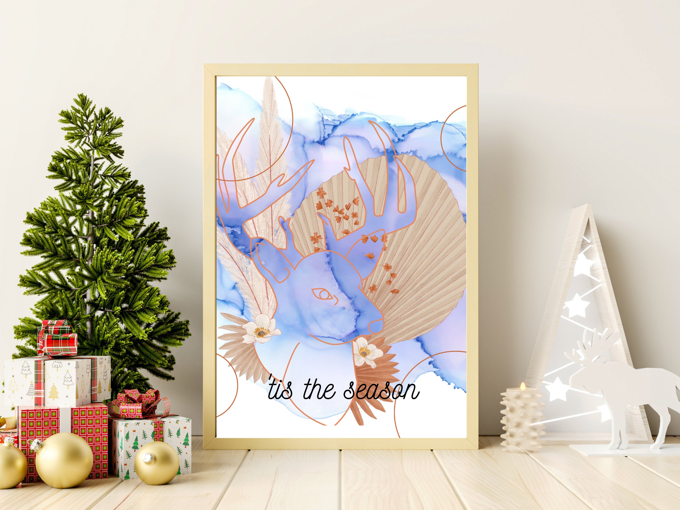 Deer Head, Blueprint, Buck, Christmas Season, High Resolution, Line ...