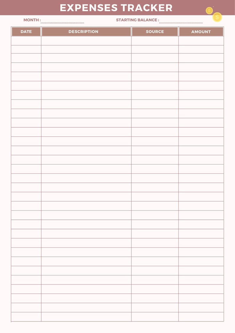 Expense Tracker | Expense Log | Expense Planner | Digital | Notability ...