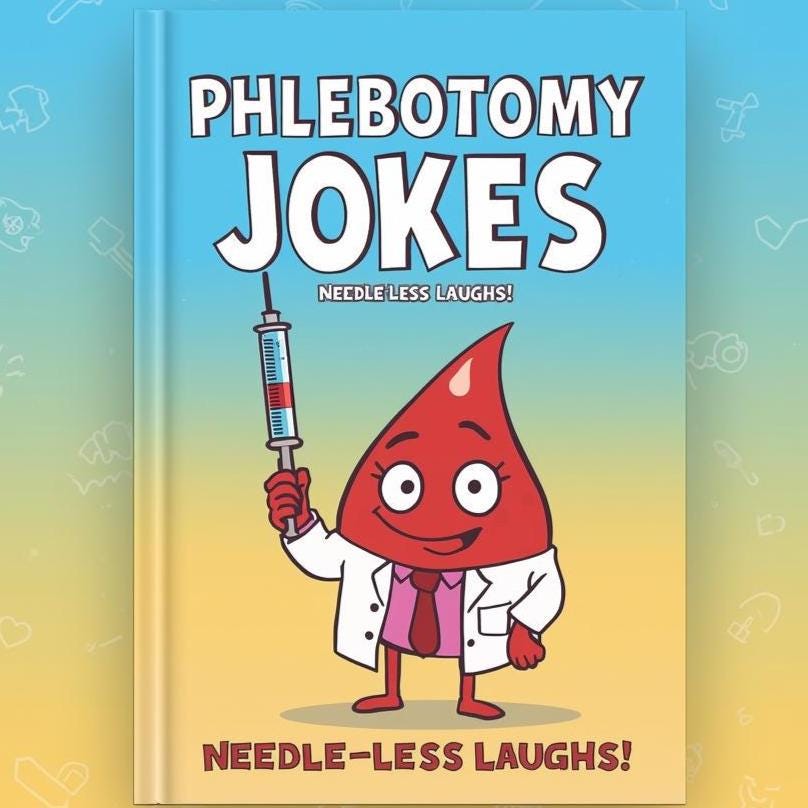Phlebotomy Joke Book – Medical Blood Draw Jokes & Puns, Healthcare ...