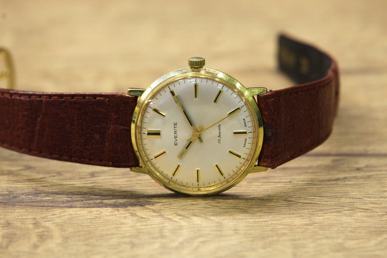 Vintage SWISS Men's Watch everite 1960's, Cal. AS 1900/01, 17 Jewels ...