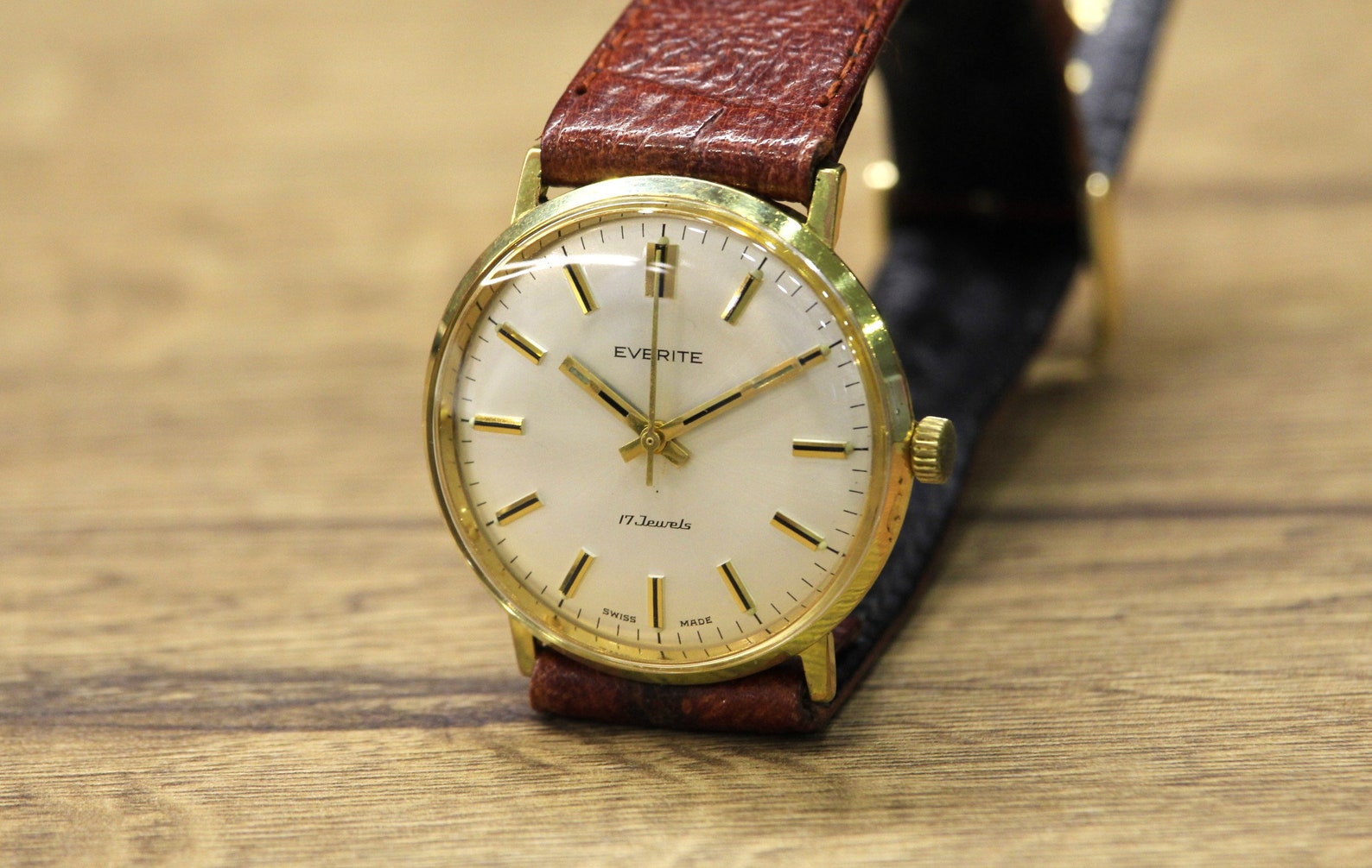 Vintage SWISS Men's Watch everite 1960's, Cal. AS 1900/01, 17 Jewels ...