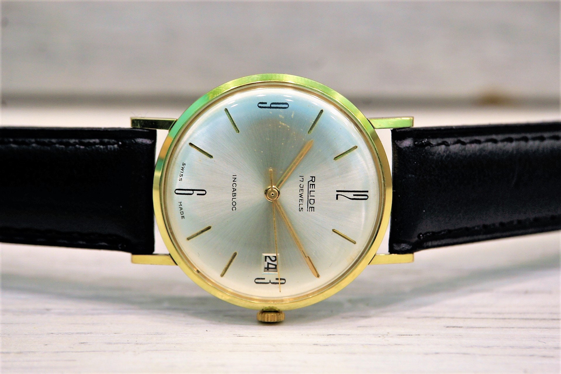 SWISS Made Men's Watch, Vintage Watch relide Cal. ETA 2409-17 Jewels ...