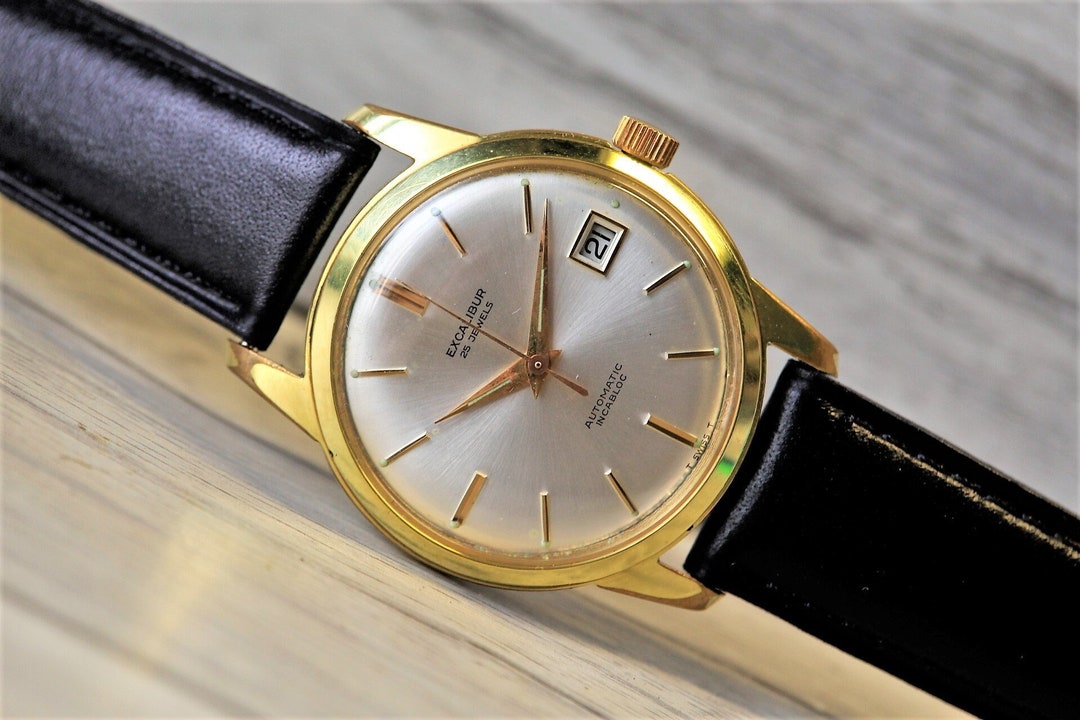 Swiss Made Men's Watch, Vintage Watch excalibur 1960's, Cal. AS 1700 ...