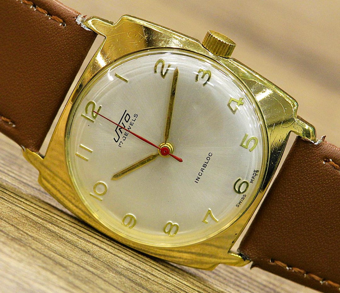 Swiss Vintage Men's Watch "uno" -1960's, Cal. ETA 2390, 17 Jewels ...