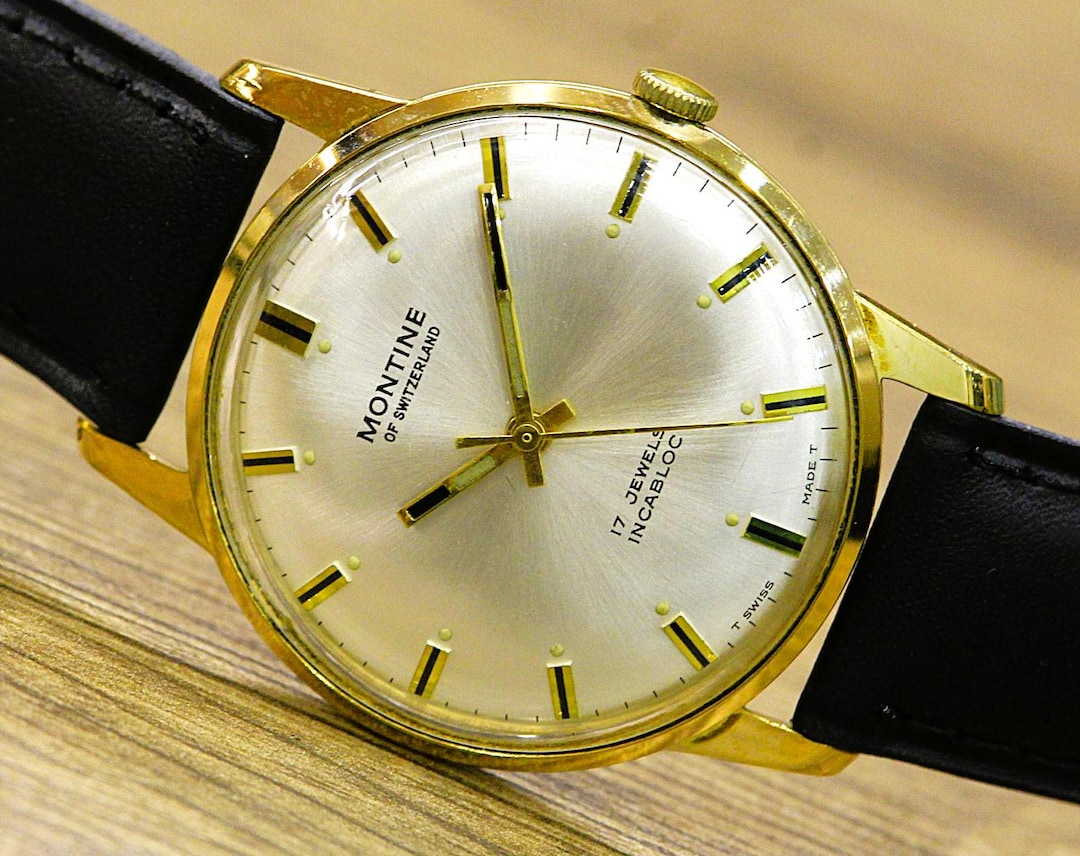 Rare Vintage SWISS Watch "montine of Switzeland" 17 Jewels - 1970s ...