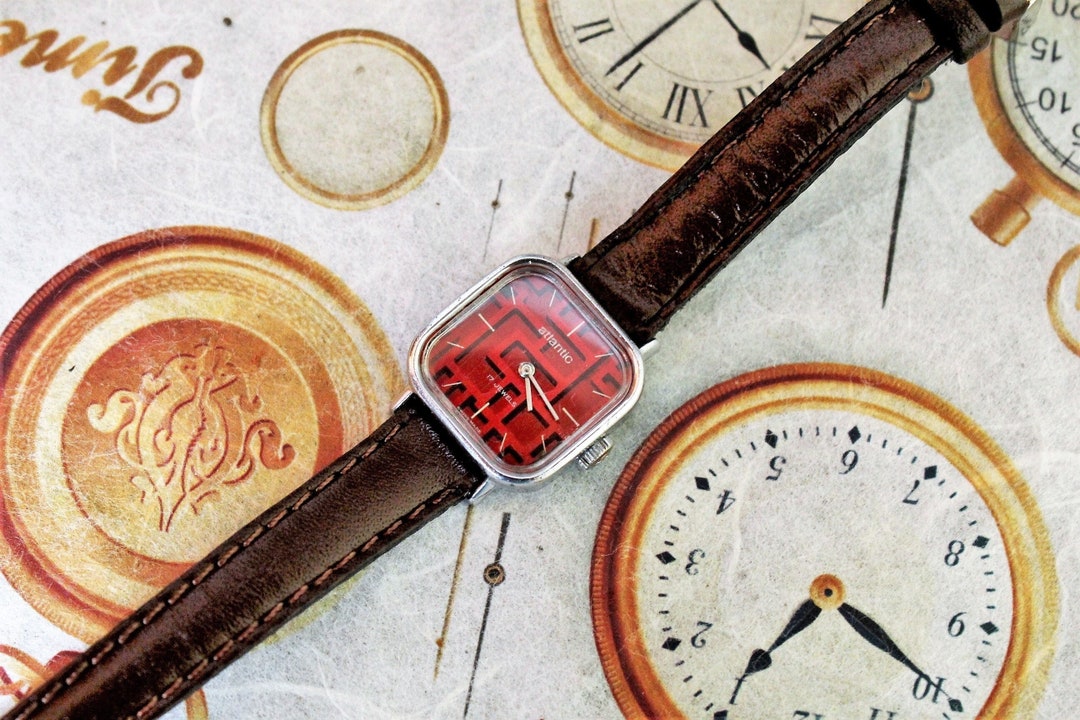 Ladies Swiss Watch ATLANTIC-17 Jewels, Mechanical Swiss Watch, Vintage ...
