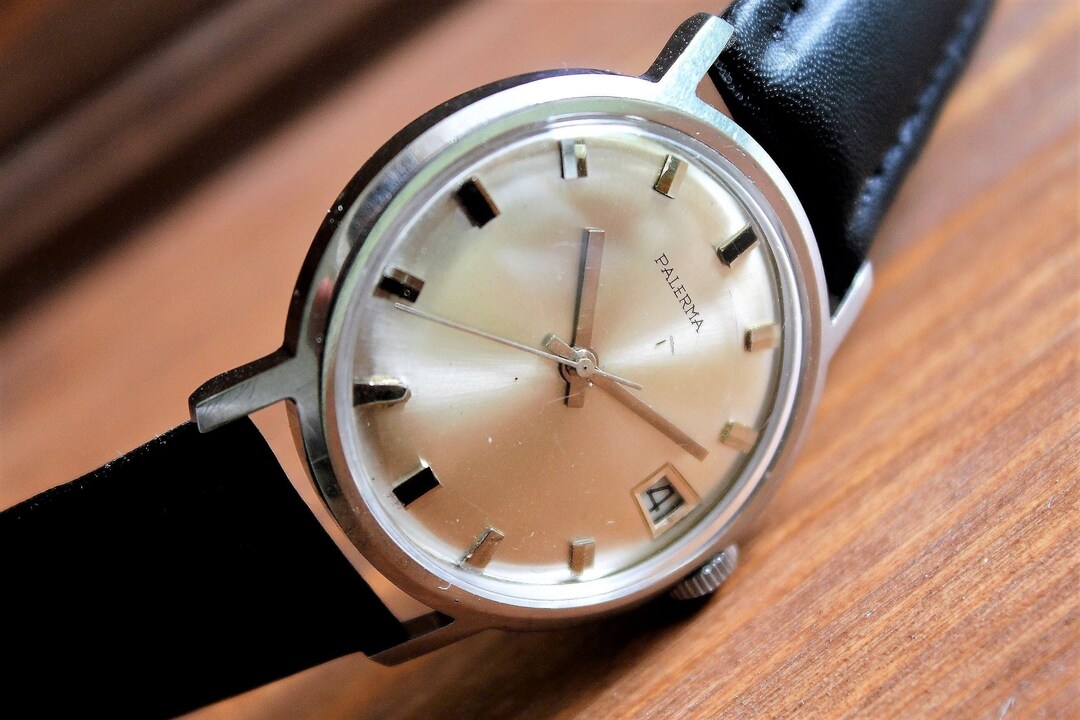 SWISS Vintage Men's Watch palerma 1970's, 17 Jewels, Swiss Watch ...