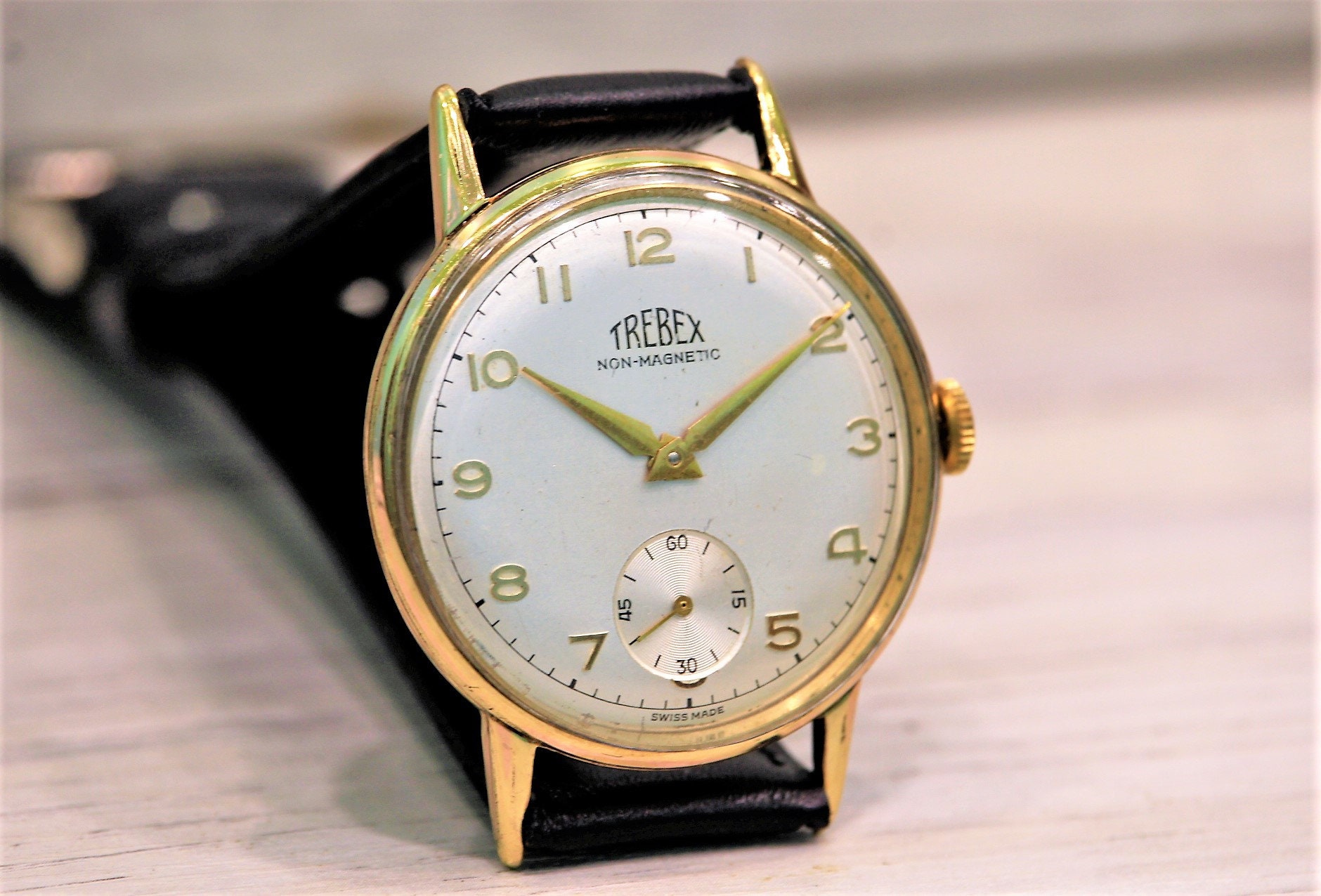 SWISS Vintage Watch trebex1955's, Cal. Enicar 1292, 17 Jewels, Sub ...