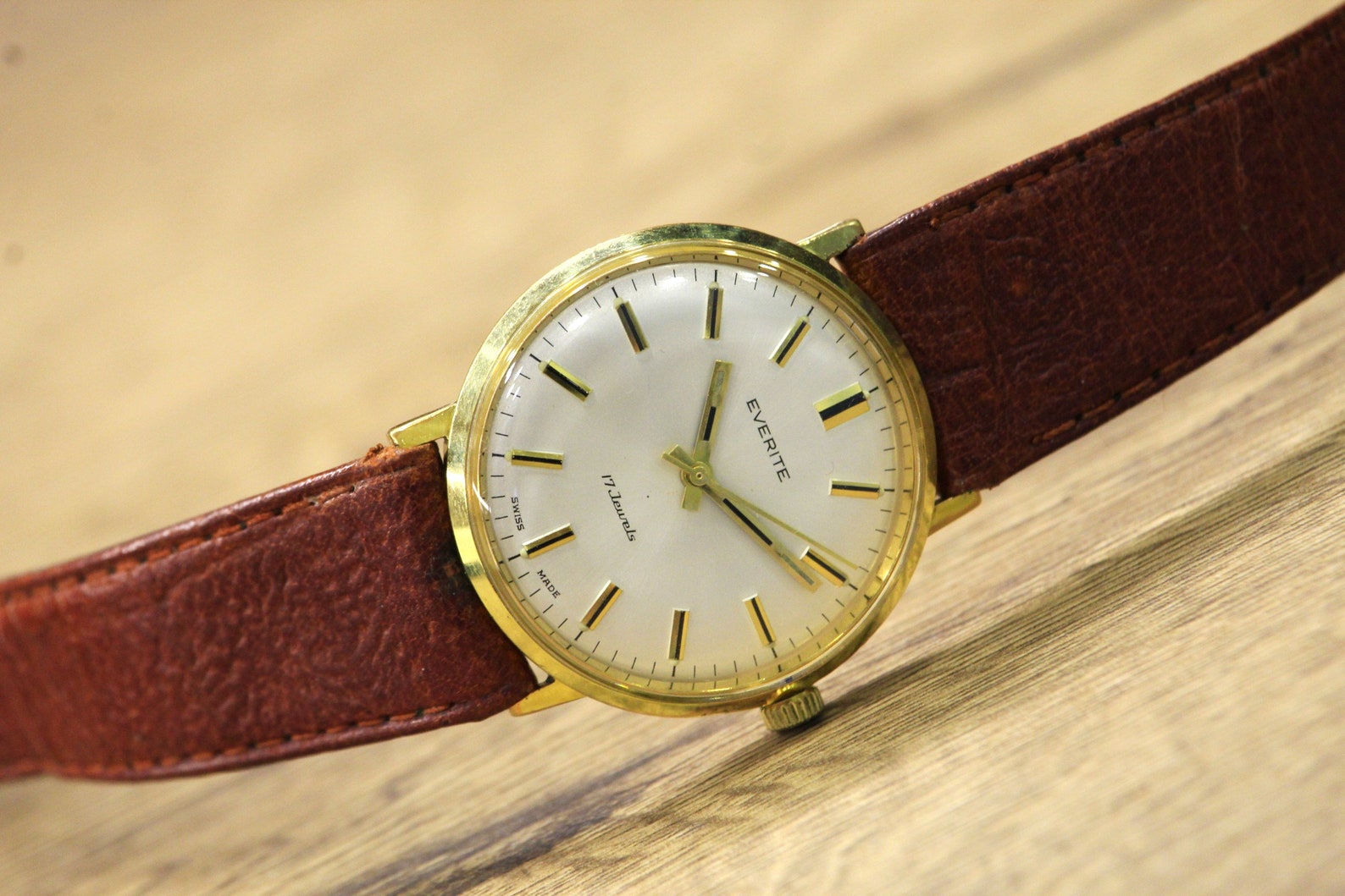 Vintage SWISS Men's Watch everite 1960's, Cal. AS 1900/01, 17 Jewels ...