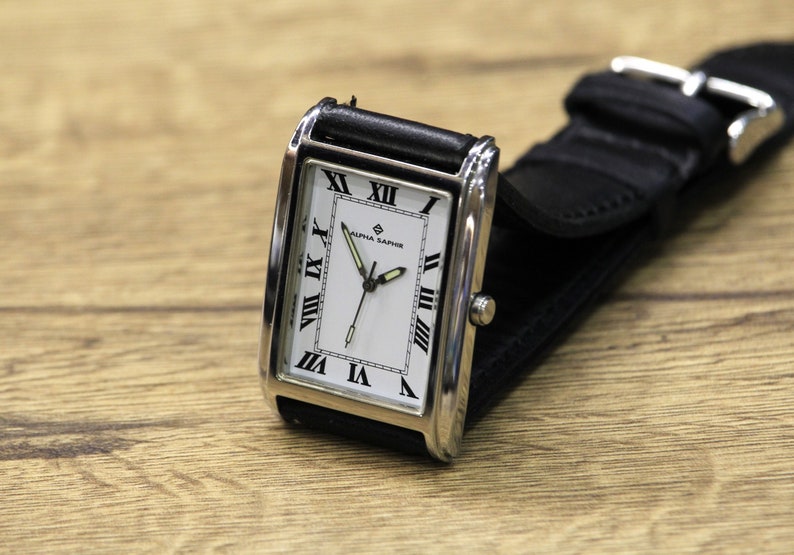 Swiss Watch Tank alpha Saphir, Vintage Swiss Watch, Quartz Watch ...