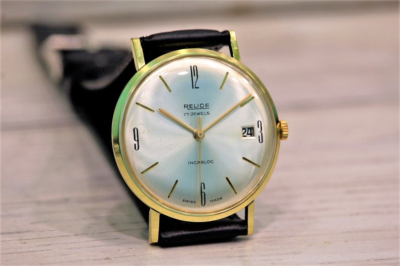 SWISS Made Men's Watch, Vintage Watch relide Cal. ETA 2409-17 Jewels ...