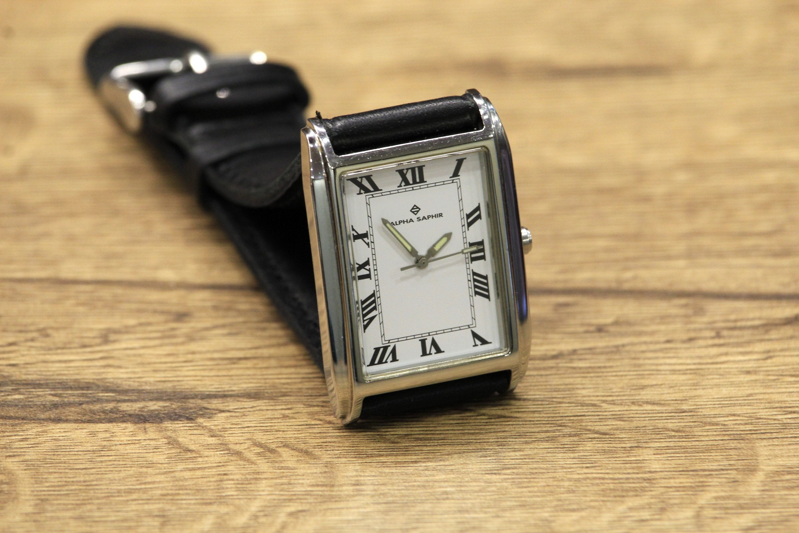 Swiss Watch Tank alpha Saphir, Vintage Swiss Watch, Quartz Watch ...