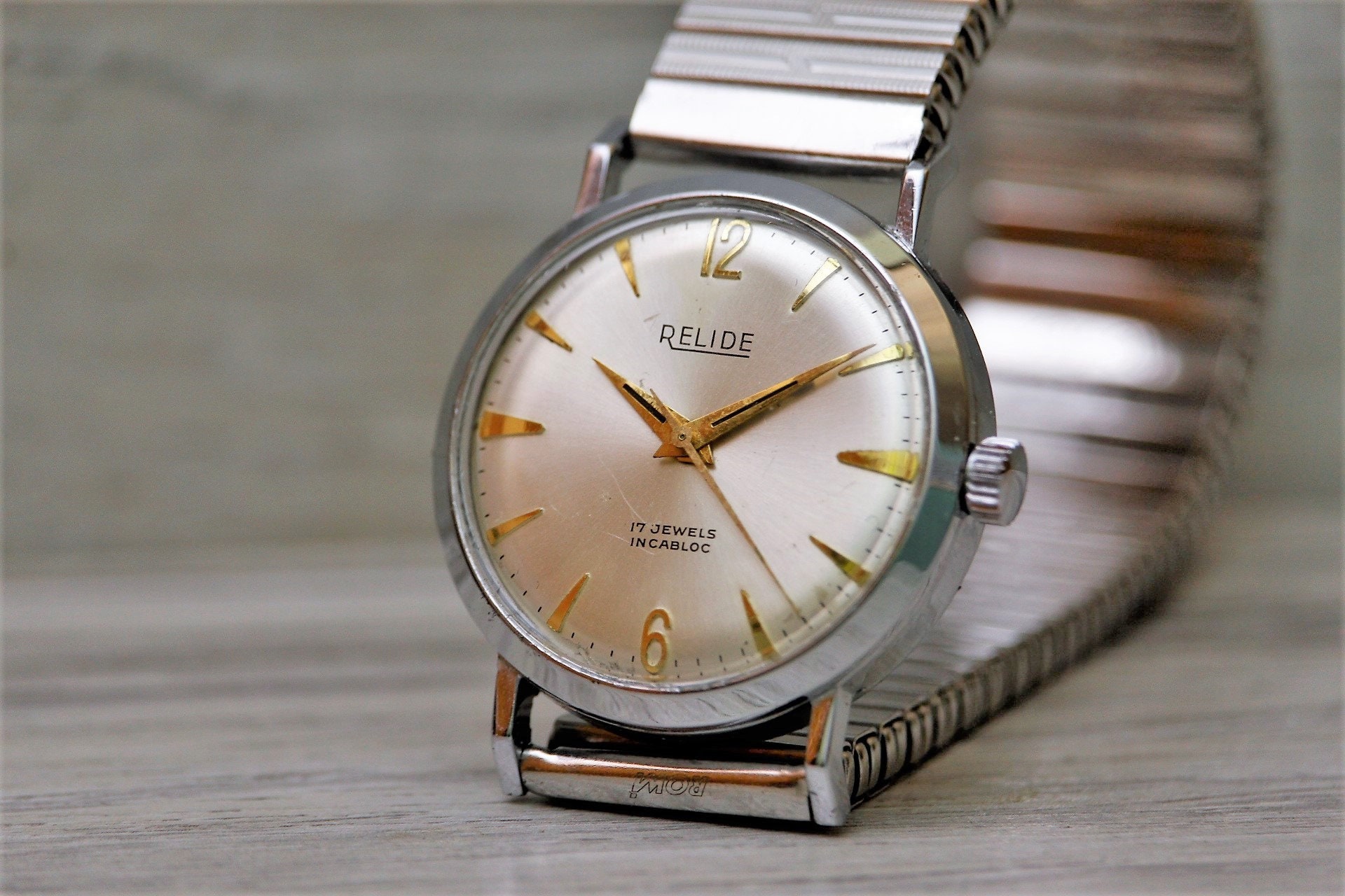 Rare VINTAGE SWISS Мen's Watch RELIDE-17 Rubis, Bracelet Watch, Swiss ...