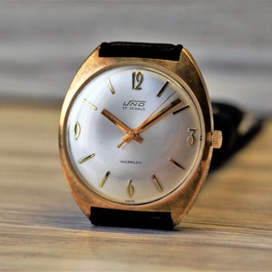 Vintage Watch UNO Cal. Eta 2391, 17 Jewels, Men's Vintage Watch, SWISS ...