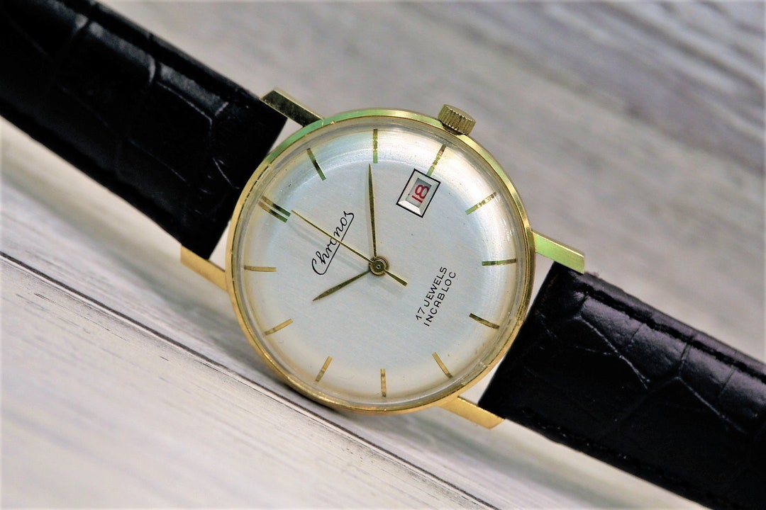 Vintage German Men's Watch "chronos" - 17 Jewels, Men's VINTAGE WATCH ...