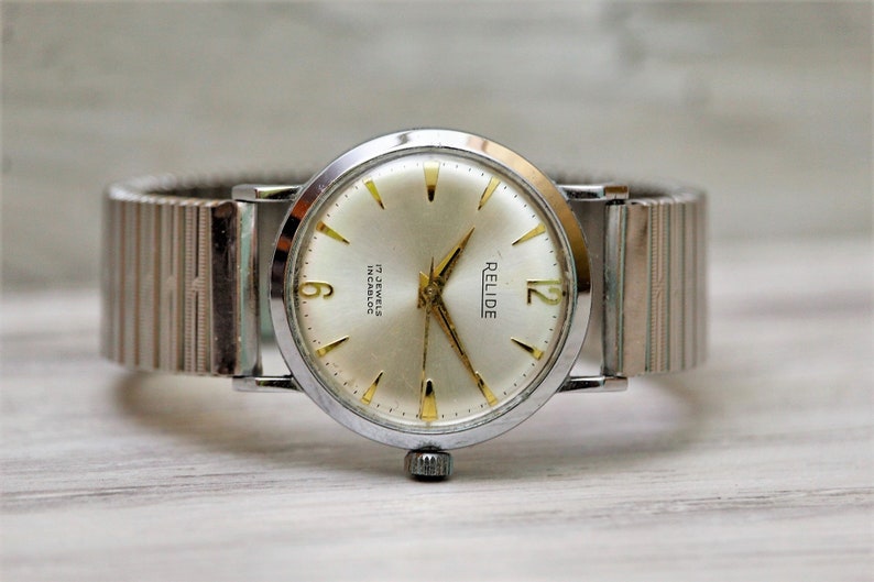 Rare VINTAGE SWISS Мen's Watch RELIDE-17 Rubis, Bracelet Watch, Swiss ...