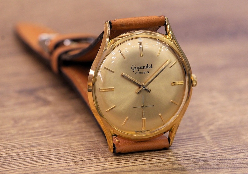 Vintage Watch gigandet 17 Jewels, Cal. FHF 81, Men's Swiss Vintage ...