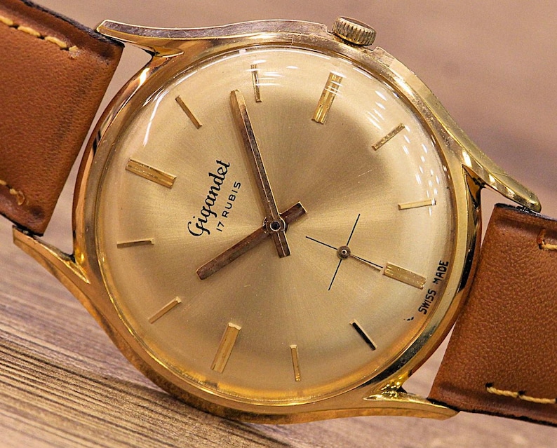 Vintage Watch gigandet 17 Jewels, Cal. FHF 81, Men's Swiss Vintage ...