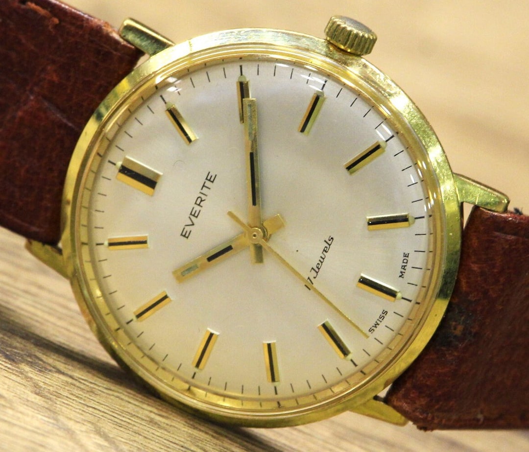 Vintage SWISS Men's Watch "everite" - 1960's, Cal. AS 1900/01, 17 ...