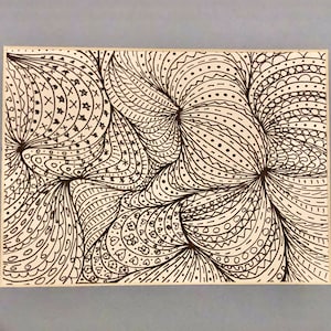 Handmade Original Zentangle Ink Drawing - Etsy