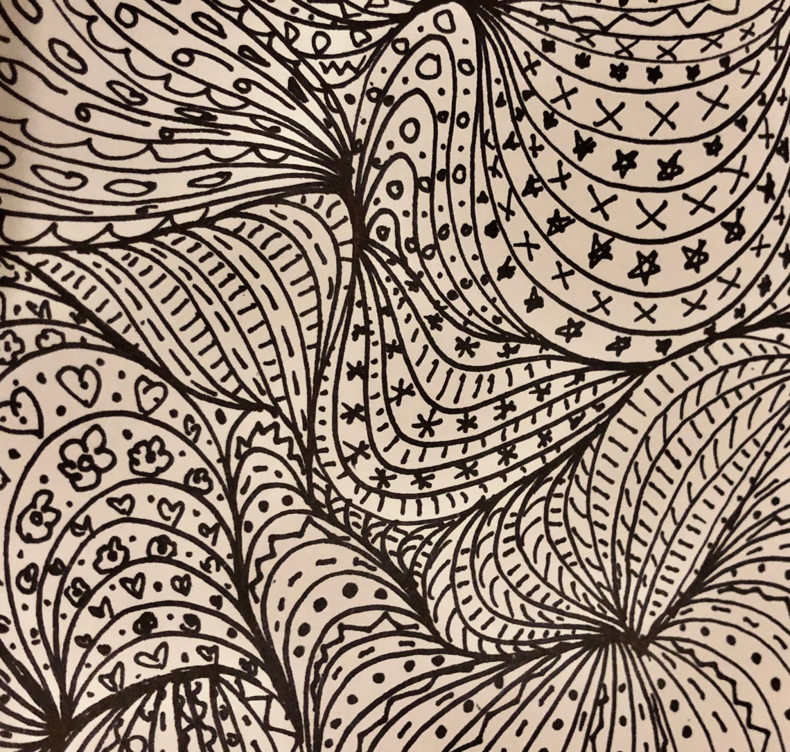 Handmade Original Zentangle Ink Drawing - Etsy