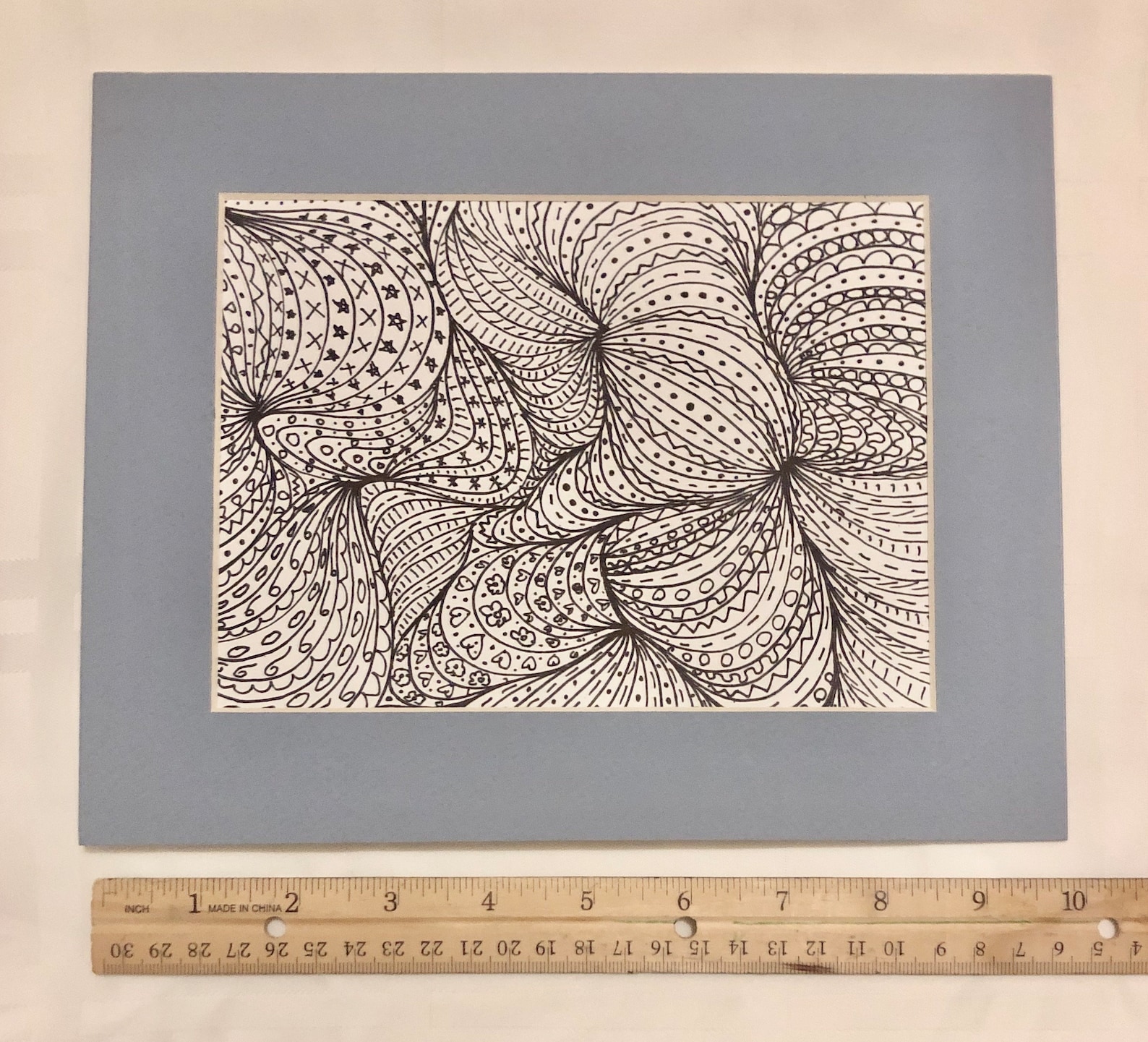 Handmade Original Zentangle Ink Drawing - Etsy