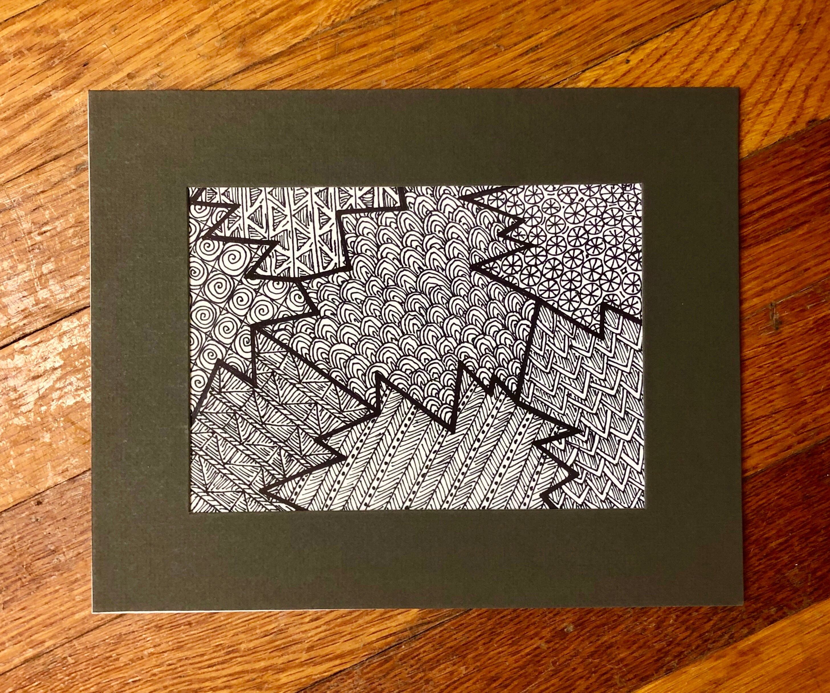 Handmade Original Zentangle Ink Drawing - Etsy