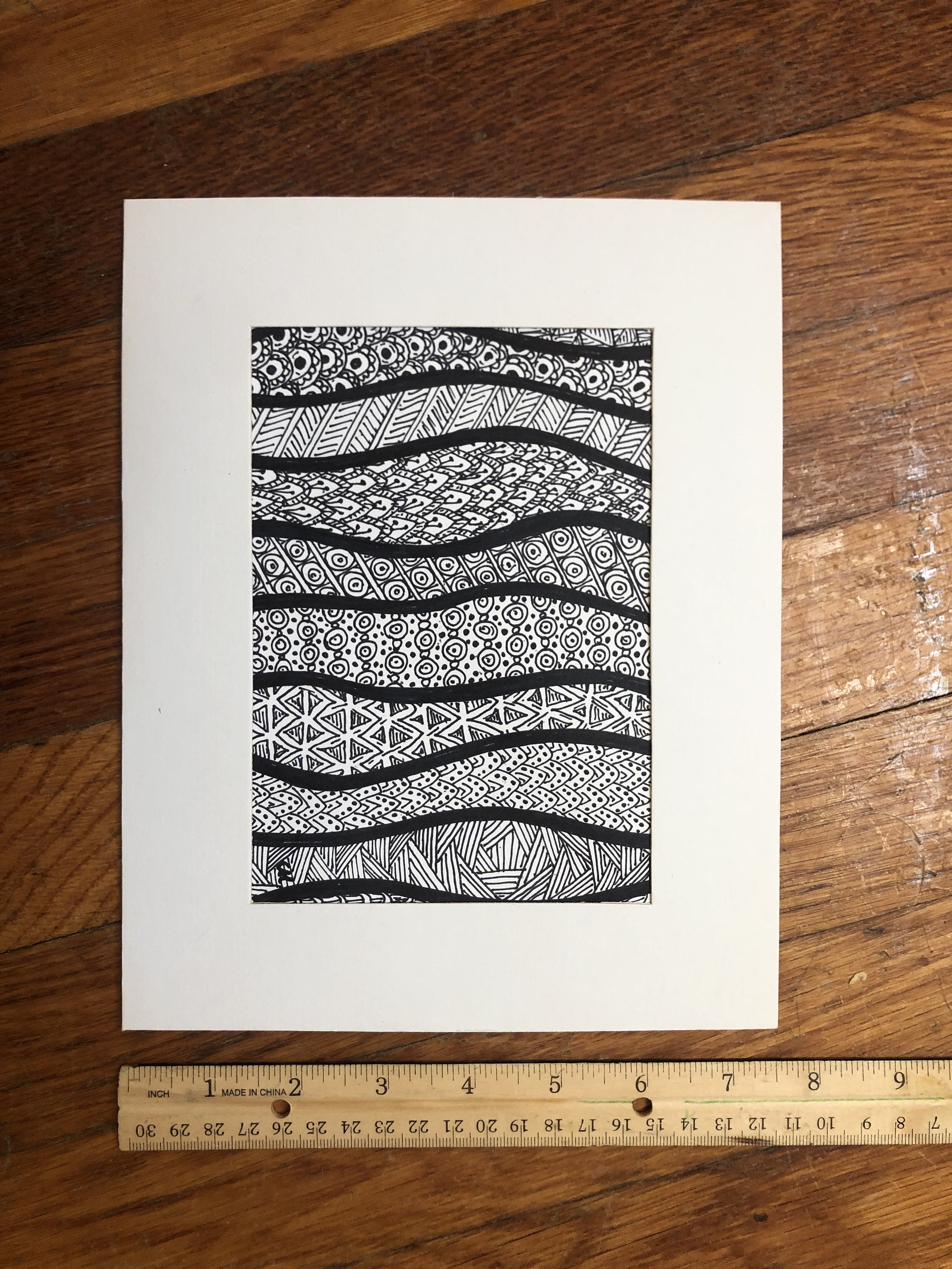 Handmade Original Zentangle Ink Drawing - Etsy