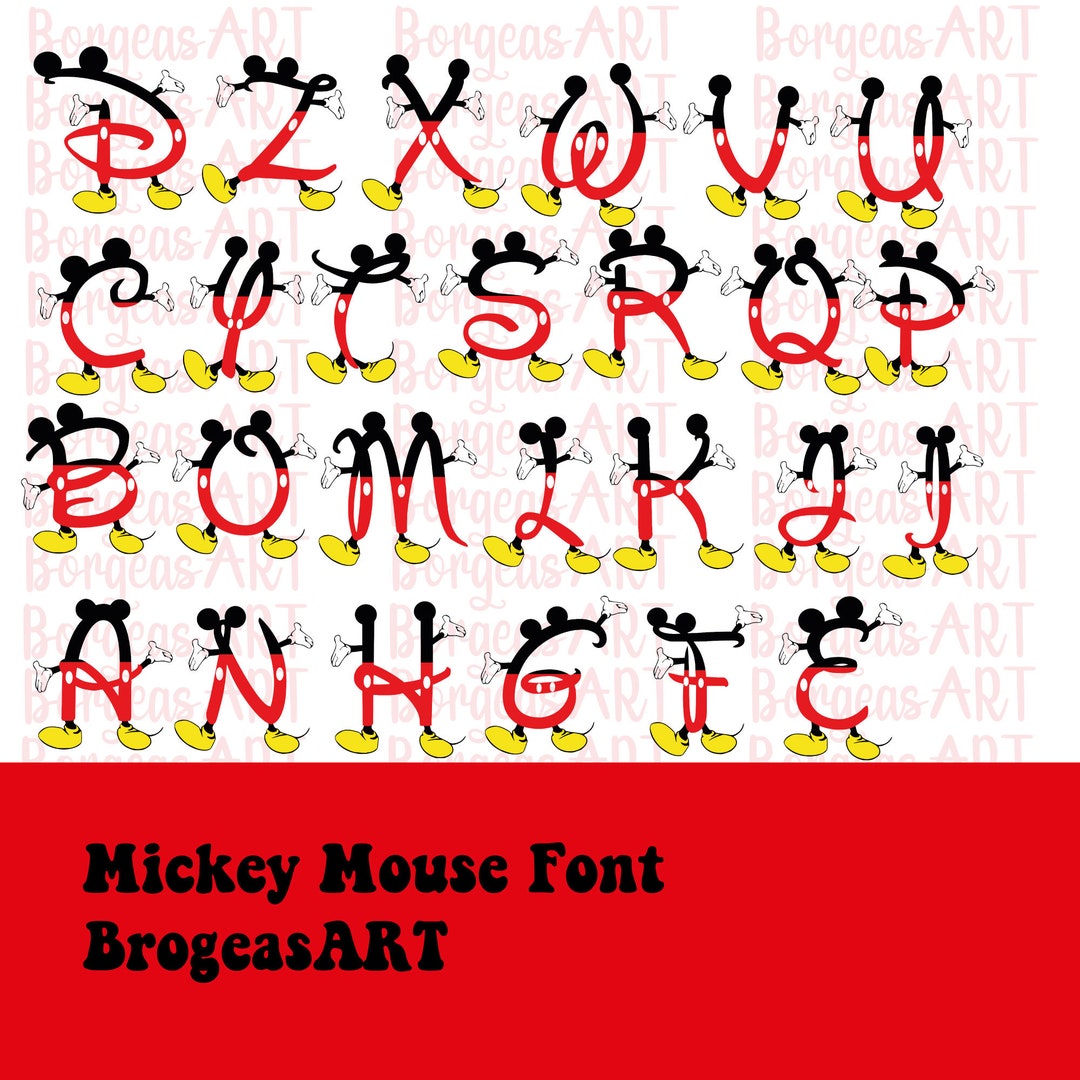 Mouse FONT Svgmouse Fontletters Svgcustomize Giftvinyl Cut - Etsy