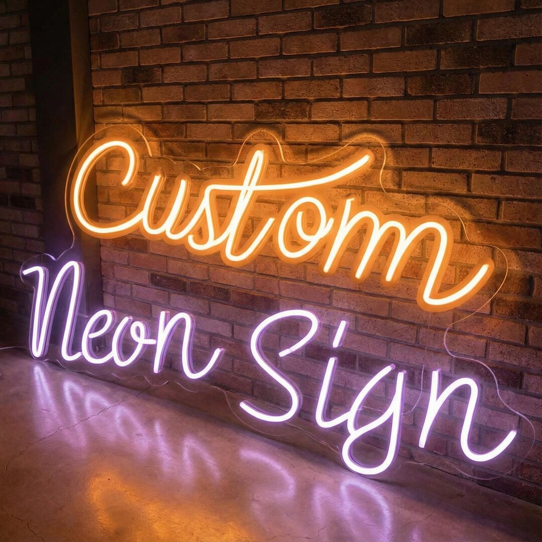 Custom Neon Sign, Neon Personalized Sign, Neon Wedding Sign, Kids Name ...