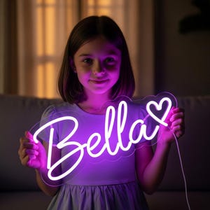 Custom Name Neon Sign, Kids Name Neon Sign, Neon Sign for Kids, Kids ...