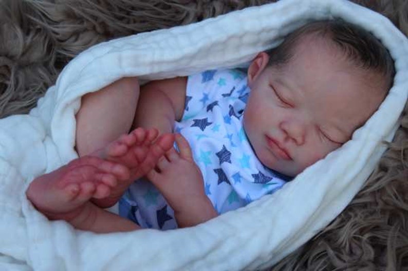 CUSTOM REBORN. Lilly-mai Jannie De Lange Vinyl Reborn Baby Doll ...