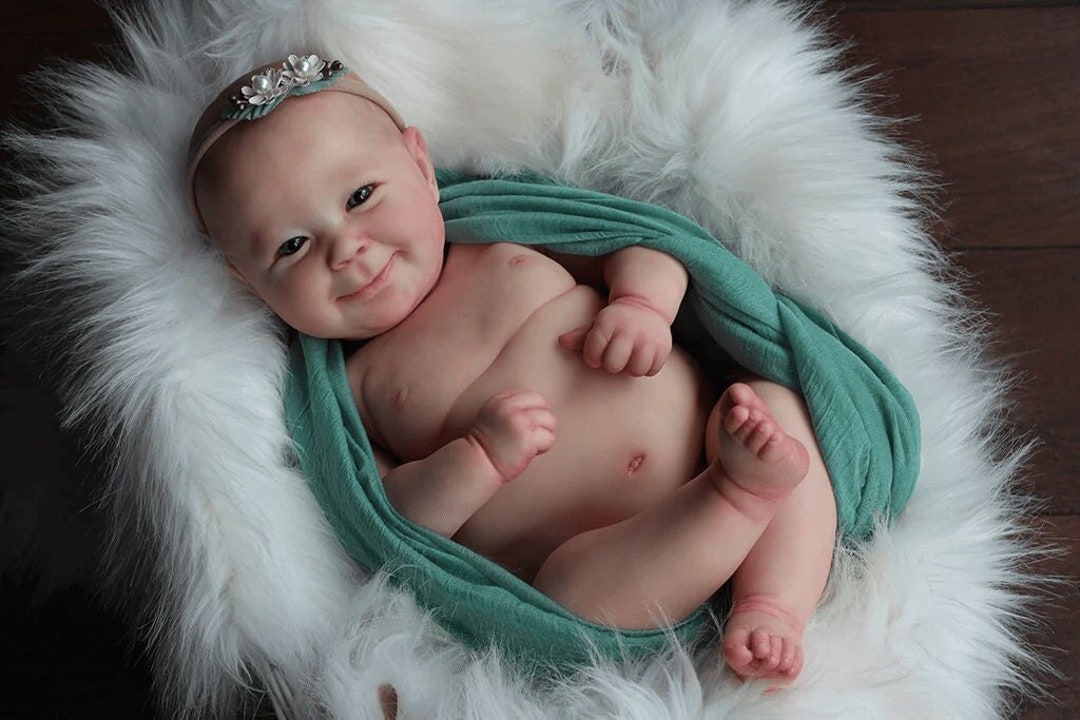 CUSTOM REBORN. Happy Sage Realborn Vinyl Toddler Reborn Baby Doll ...
