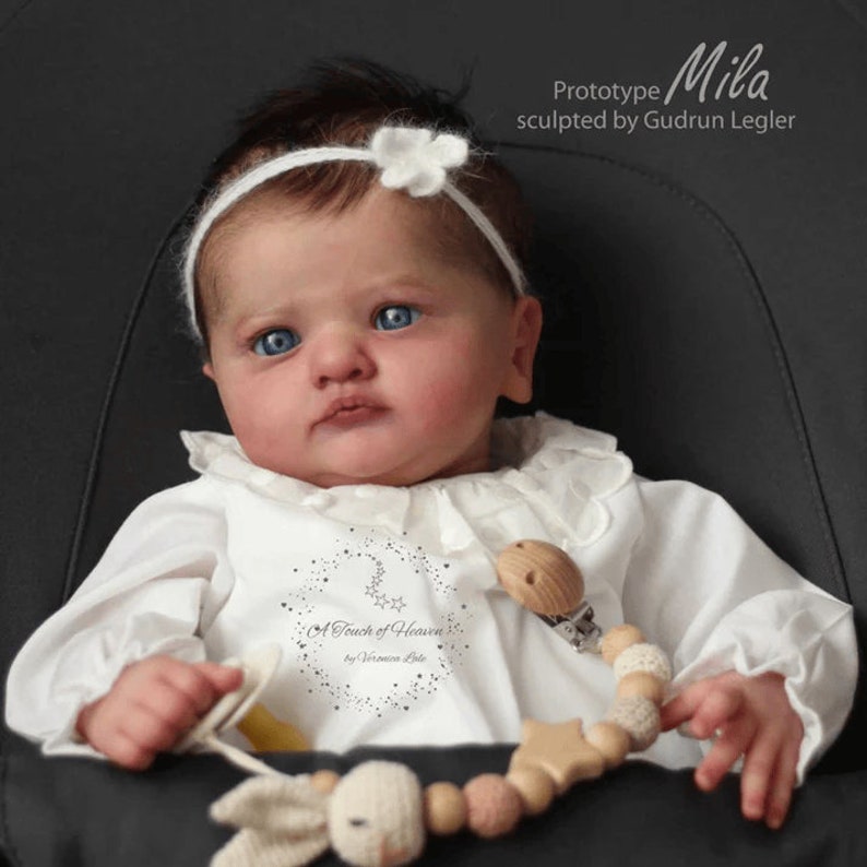 CUSTOM REBORN Realistic Vinyl Reborn Baby Doll Kit Mila by Gudrun ...