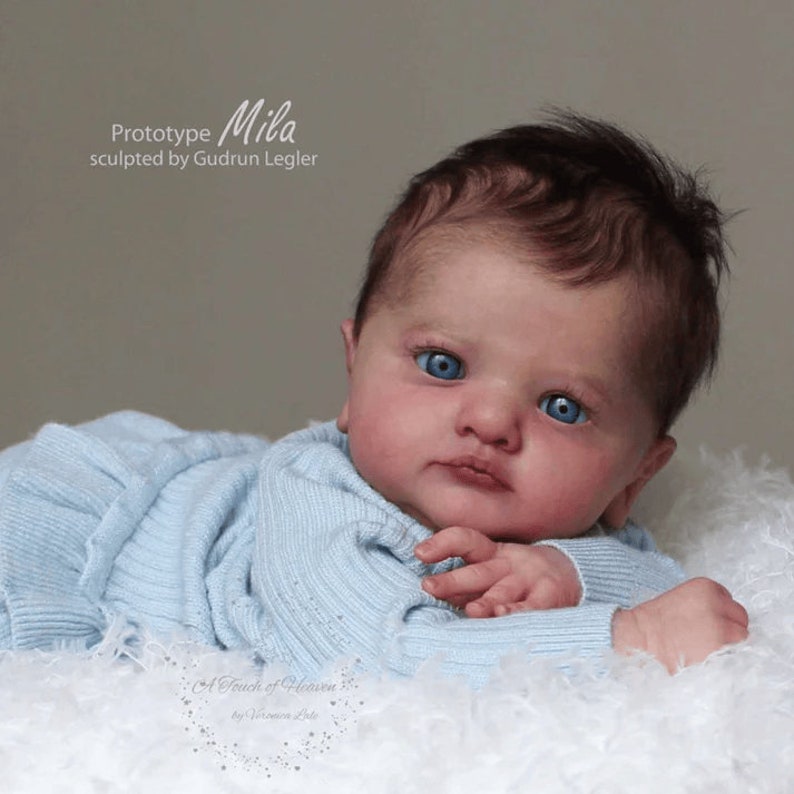 CUSTOM REBORN Realistic Vinyl Reborn Baby Doll Kit Mila by Gudrun ...